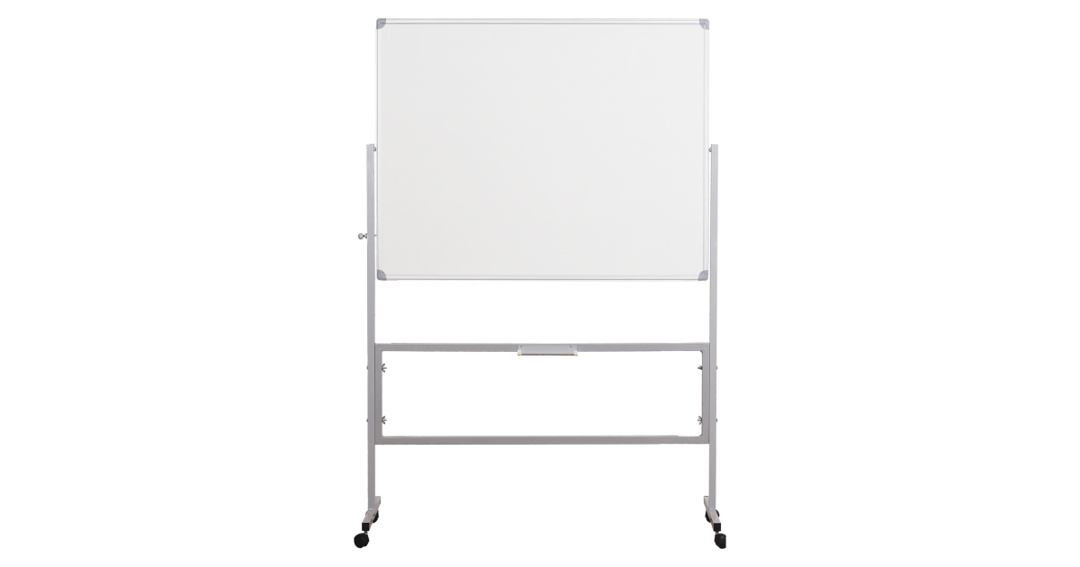 Tabla Magnetica Whiteboard 90x120 cm, ramă aluminiu, mobilă 360 grade ...