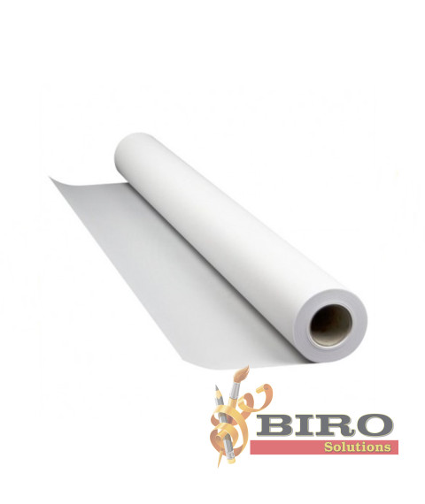 Hârtie plotter 61 cm x 50 m – calitate offset, albă – Biro Solutions