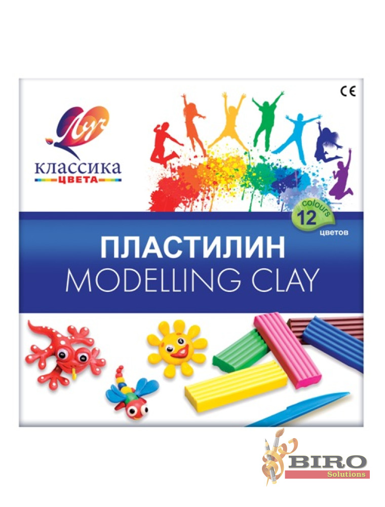 Pastă de modelat Klassika – 12 culori × 20 g + cuțit – pentru ...