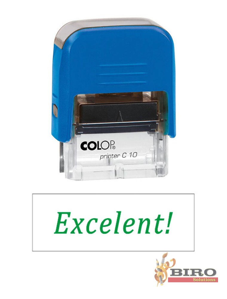 Ștampilă calificativă „EXCELENT” COLOP Printer C10 | Pentru școală ...